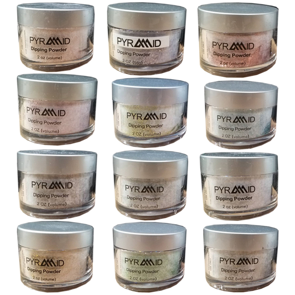 Pyramid Holo Glitter Collection - Dipping Powder 2oz (12 colors) - Cali ...