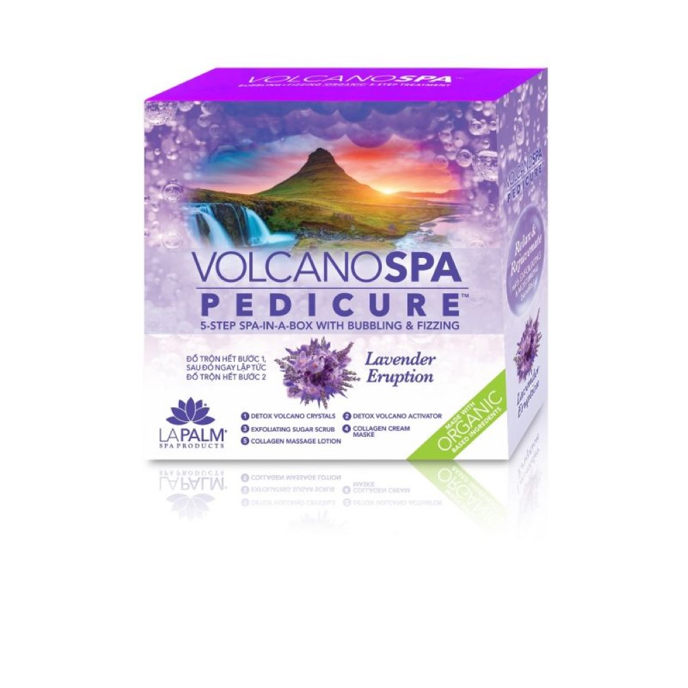 Volcano Spa 5 in 1 Deluxe Pedicure – Lavender - Cali Beauty Supply