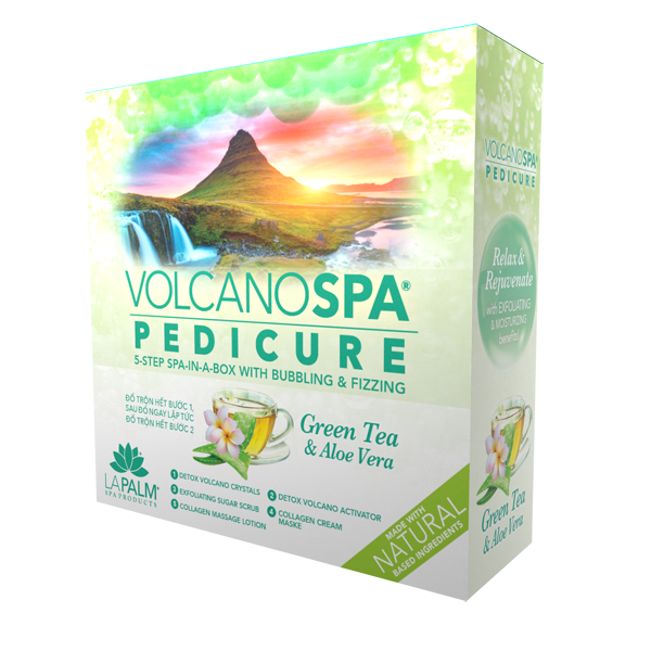 Volcano Spa 5 in 1 Deluxe Pedicure - Green Tea & Aloe Vera - Cali ...